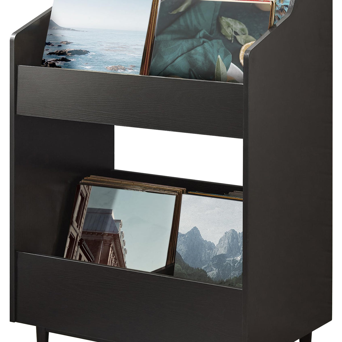 Crosley Furniture Liam Record Storage Stand, Black – WoodArtSupply