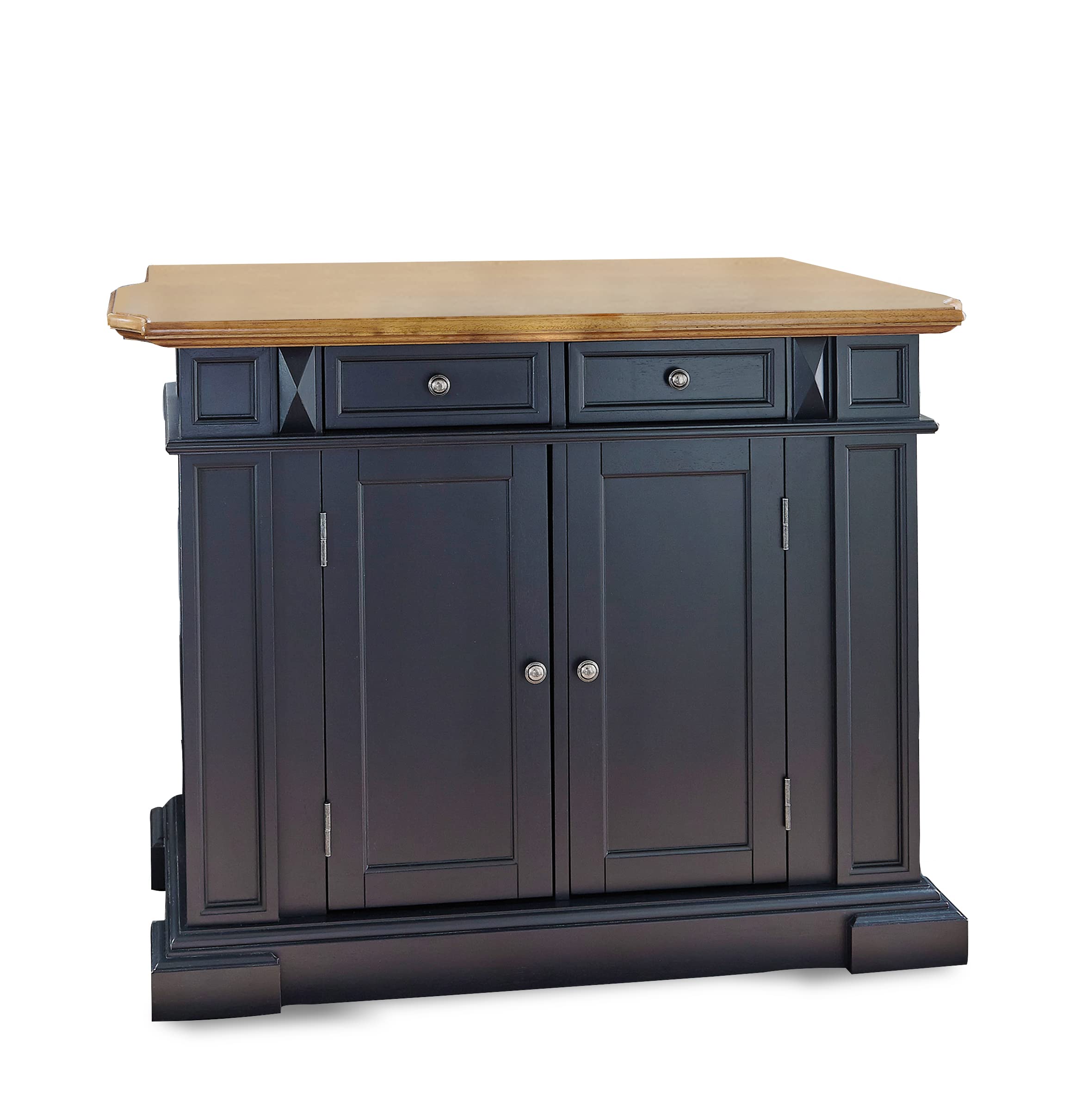homestyles Americana Kitchen Island with Wood Top and Drop Leaf ...