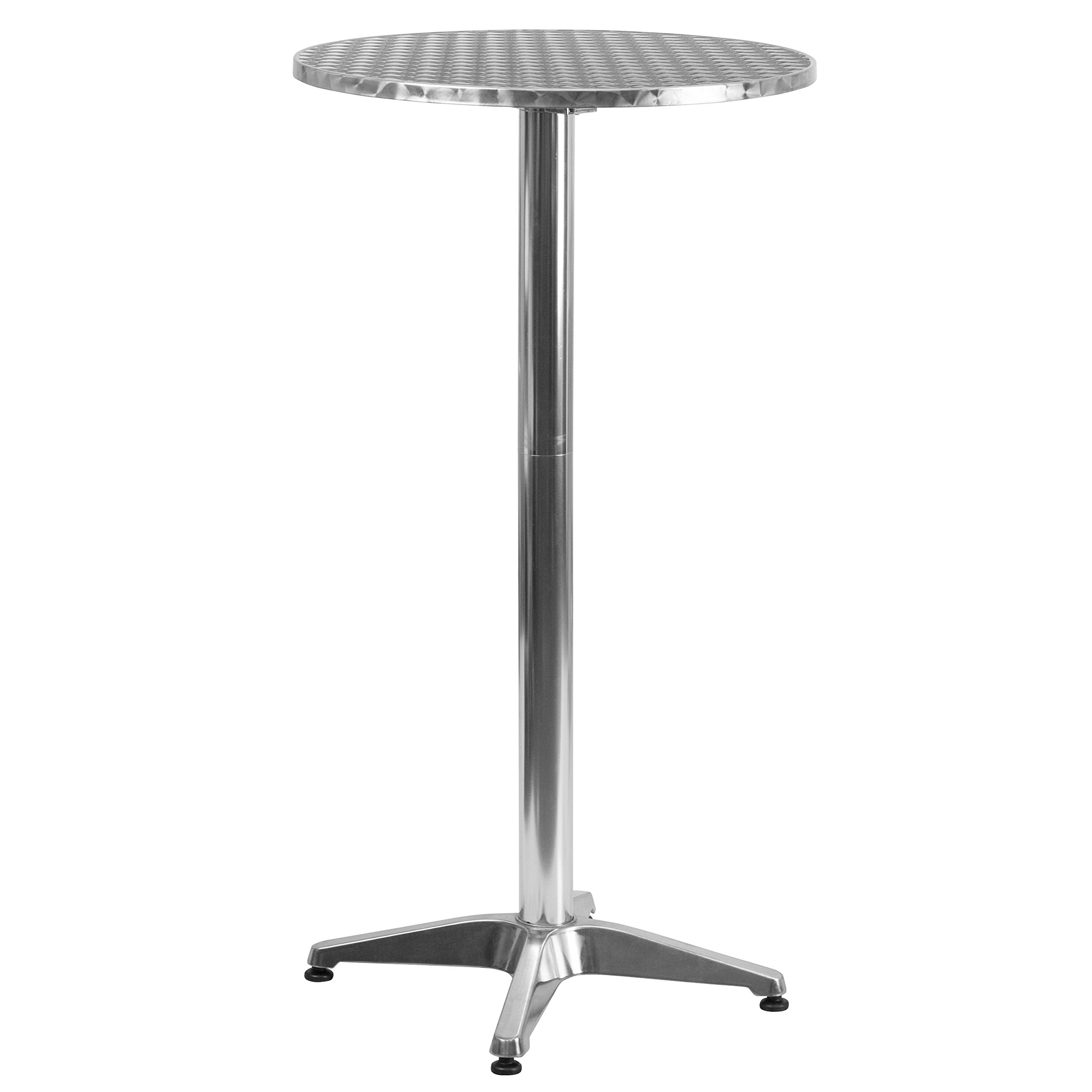 Flash Furniture 23.25" Round Aluminum Indoor/Outdoor Bar Height Table ...