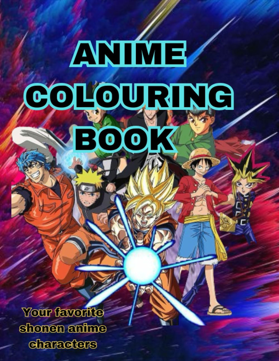 ANIME COLOURING BOOK: Your favorite shonen anime characters – WoodArtSupply