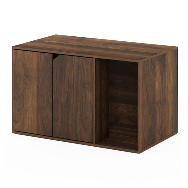 Furinno Peli Litter Box Enclosure, Columbia Walnut – WoodArtSupply