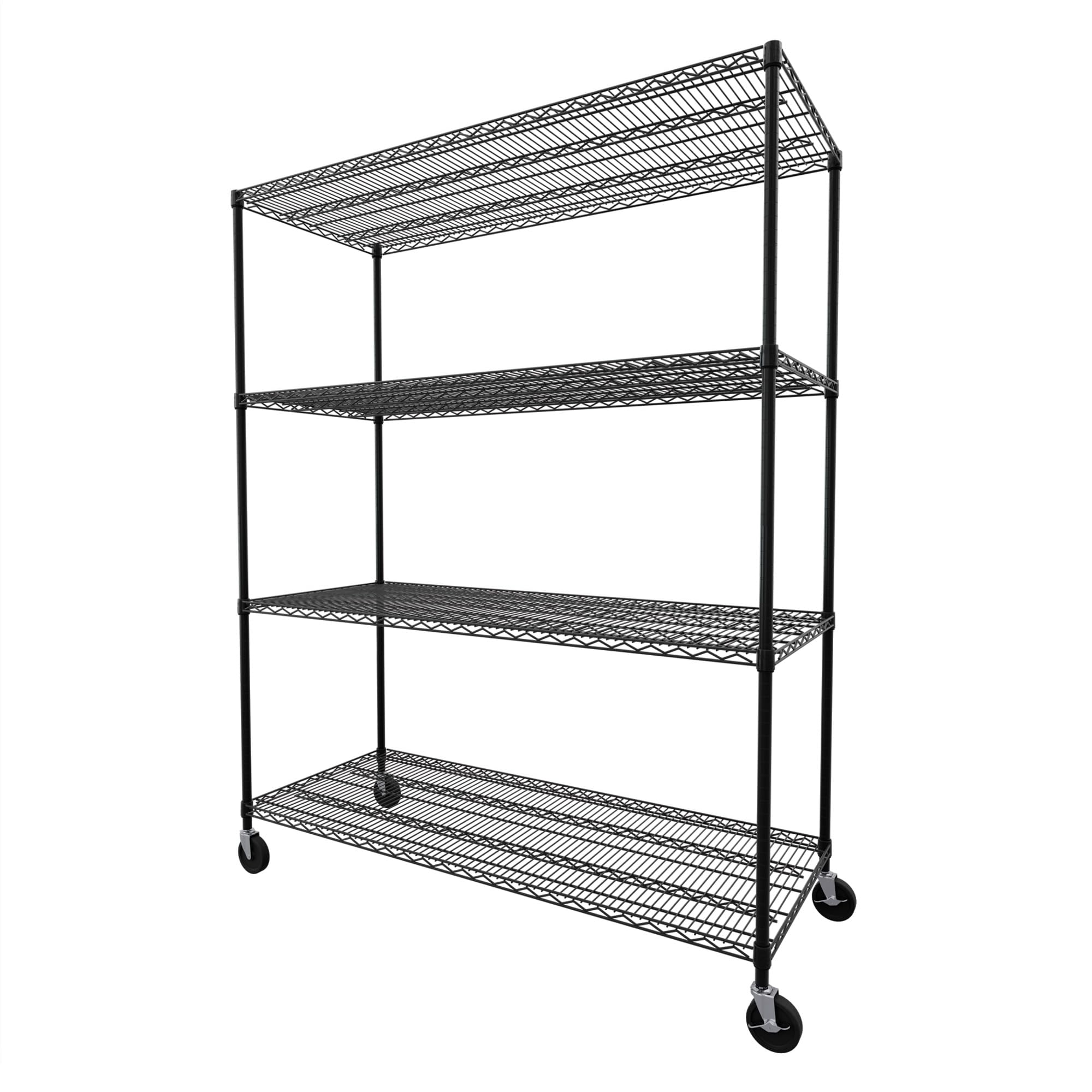 SafeRacks Black NSF Certified Storage Shelves, Heavy Duty Steel Wire ...