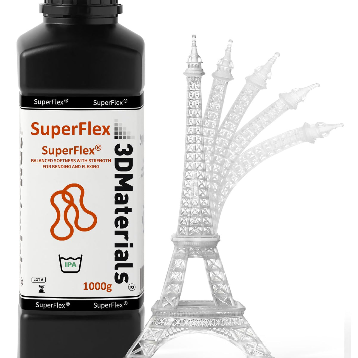 SuperFlex 3D Printer Resin, Softness 80A Simulating Flexible Rubber, M ...