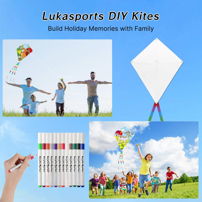 30 Pcs DIY Blank Kites for Kids in Bulk, Kite Making Kit for Kids, 23 ...