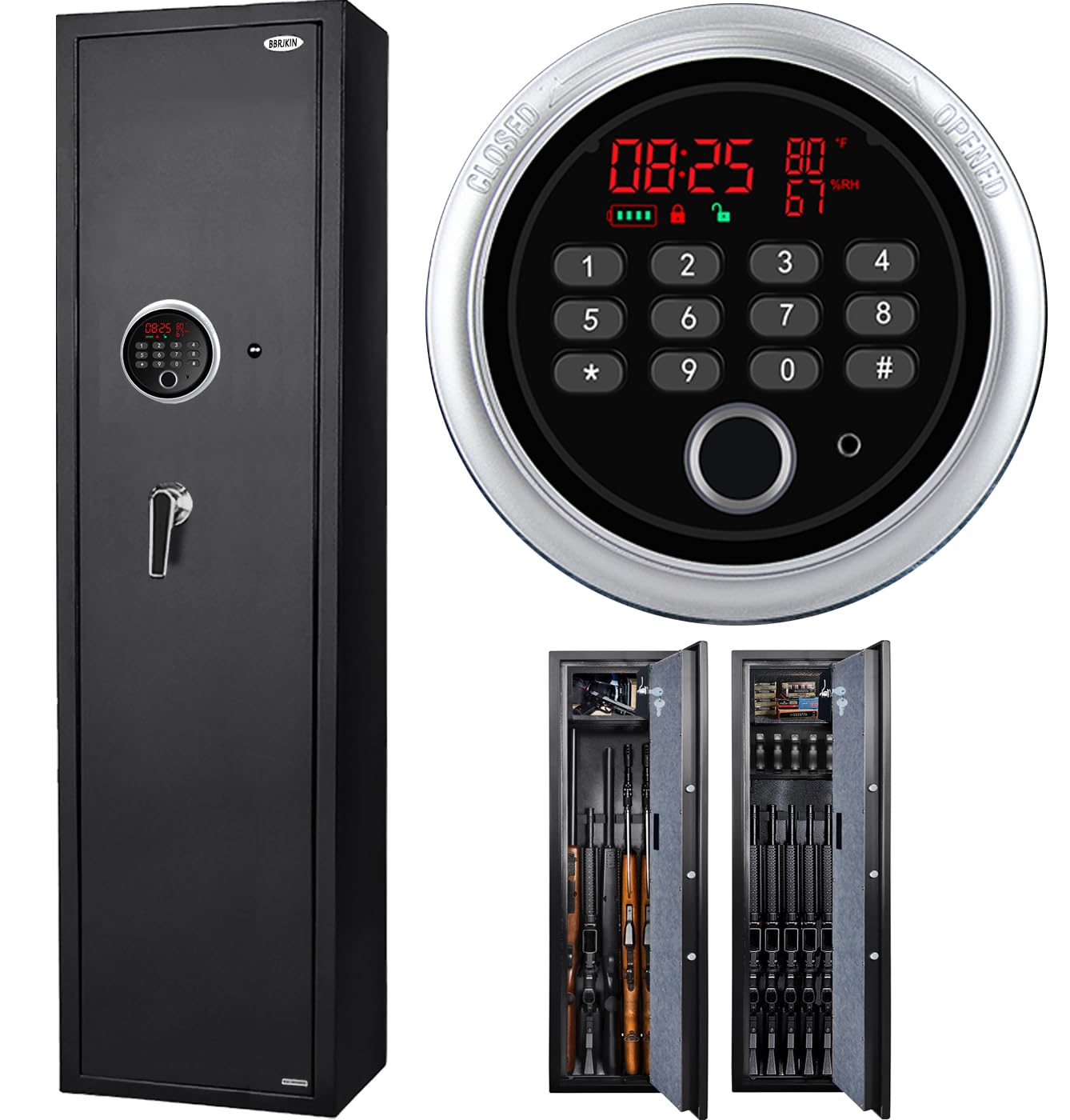 2024 New and Improved Rifle Safe, Biometric Long Gun Safe for Rifle ...