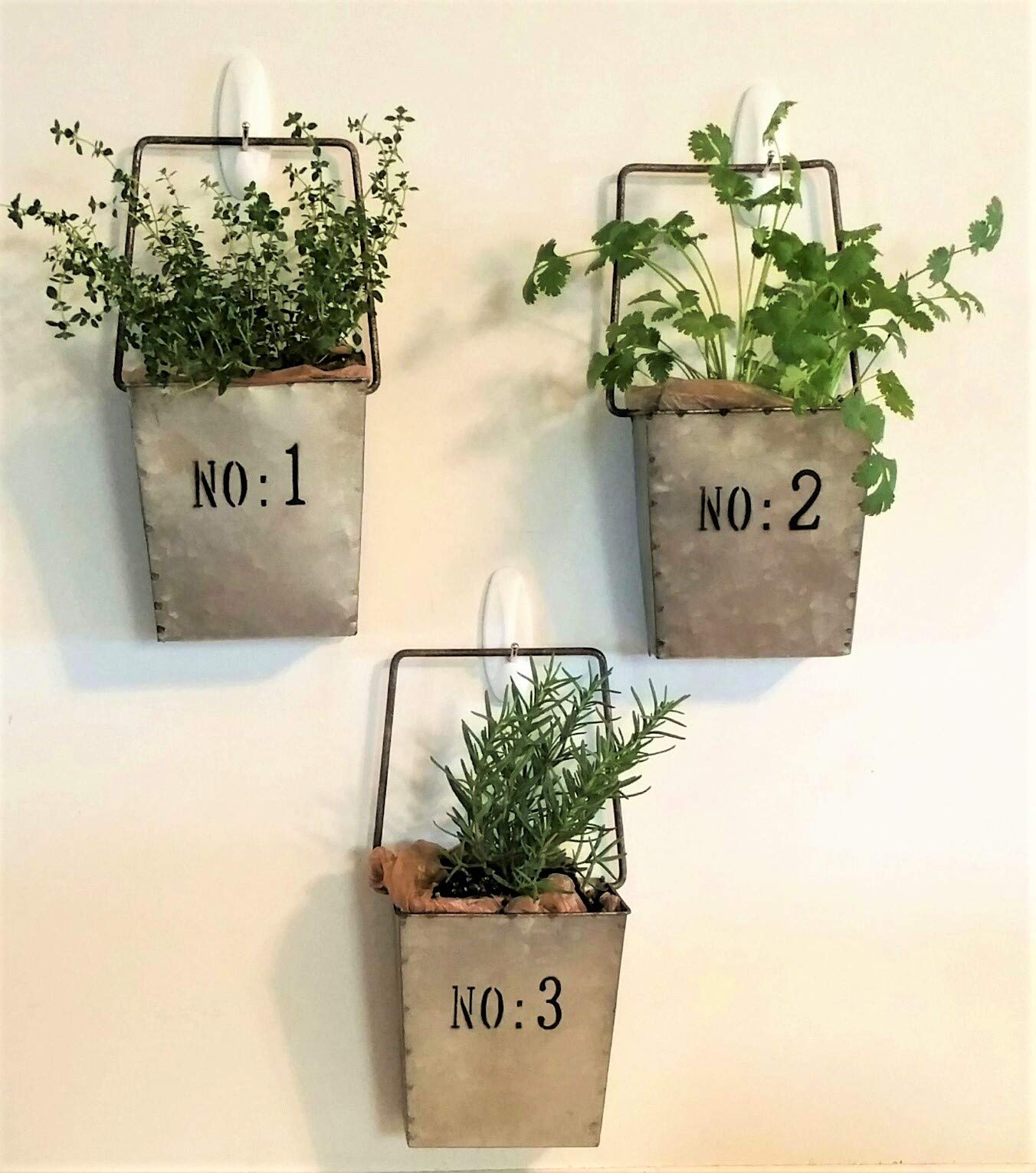 Industrial Farmhouse Set of 3 Hanging Wall Pockets – WoodArtSupply