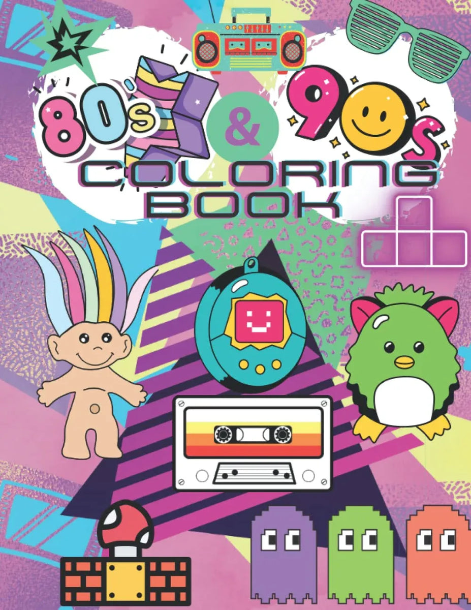80s and 90s Coloring Book – WoodArtSupply