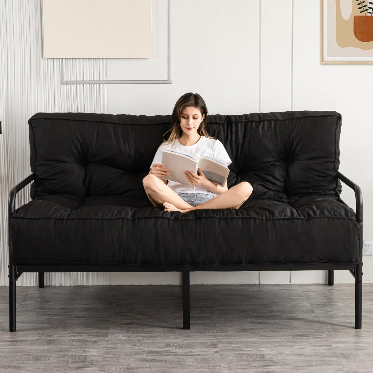 YOSHOOT 8 Inches Futon Mattress Full Size, Thick Futons Sofa Couch Bed ...
