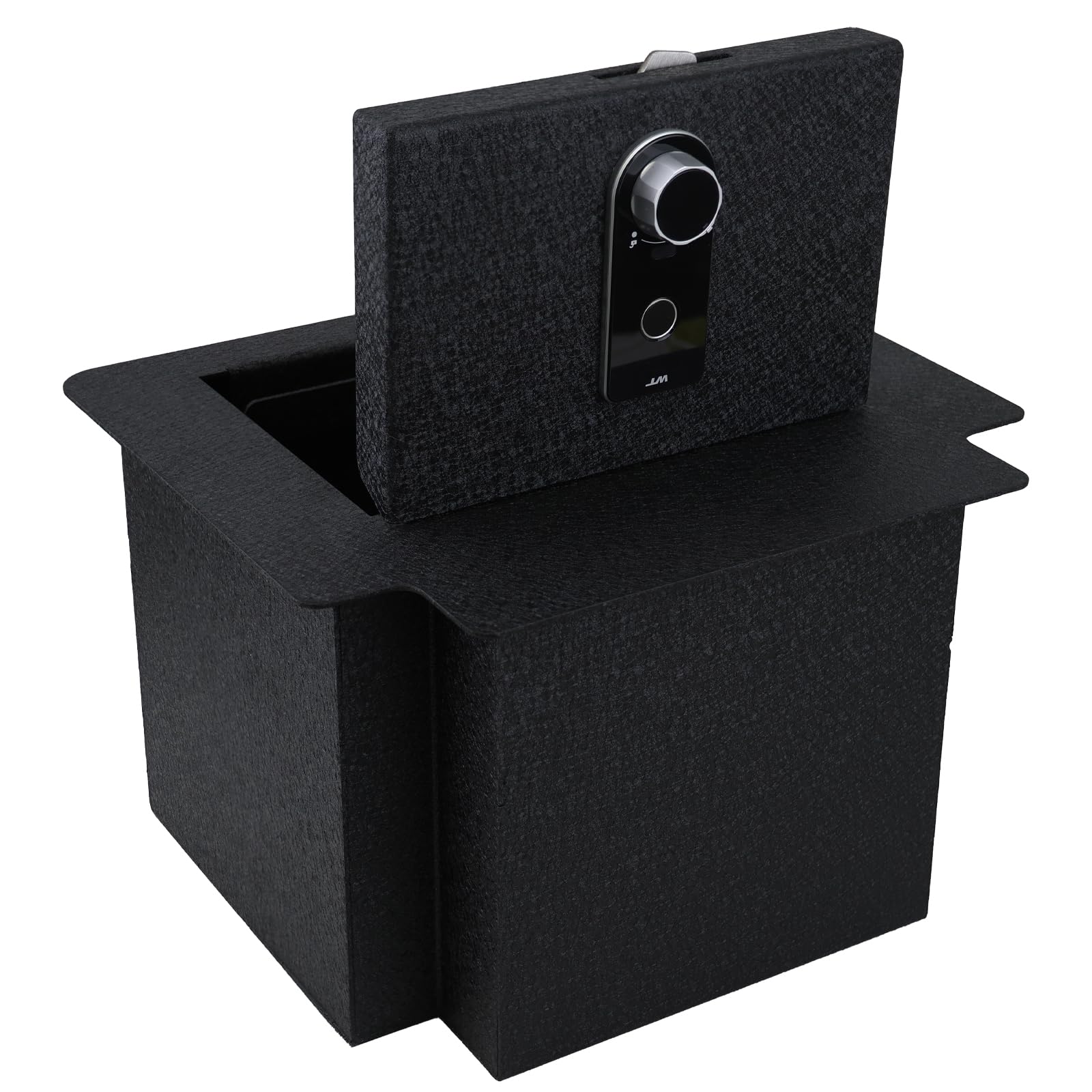 Center Console Safe Gun Safe, WASAI Premium Console Gun Vault Lockbox ...