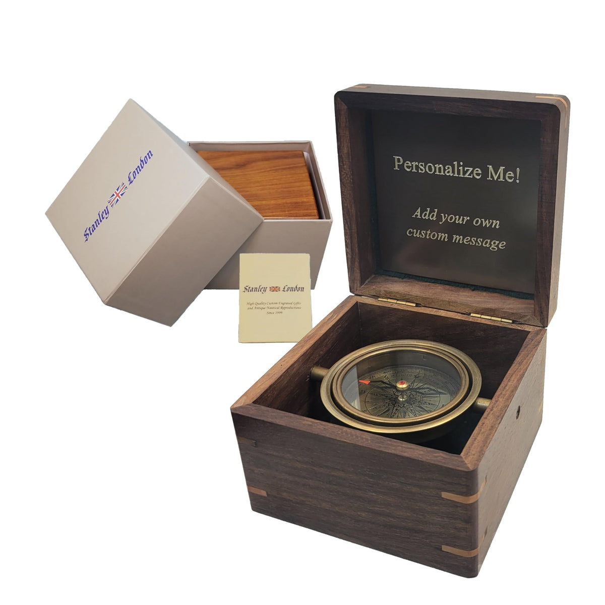 Unique Engraved Compass Gifts Personalized for US Army, Air Force, Coa ...