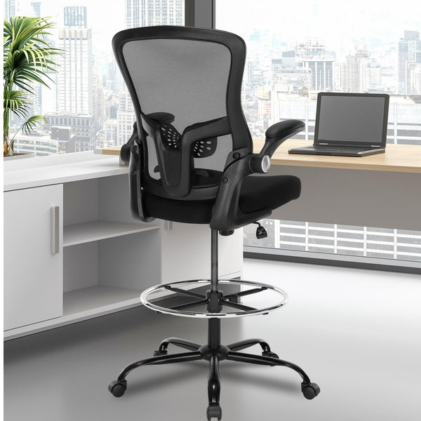 Luckyear Drafting Chair,Ergonomic Tall Office Chairs,Standing Desk Cha ...