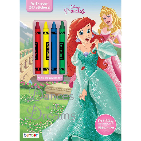 Disney Princess 48-Page Coloring & Activity Book with 4 Crayons, 44048 ...
