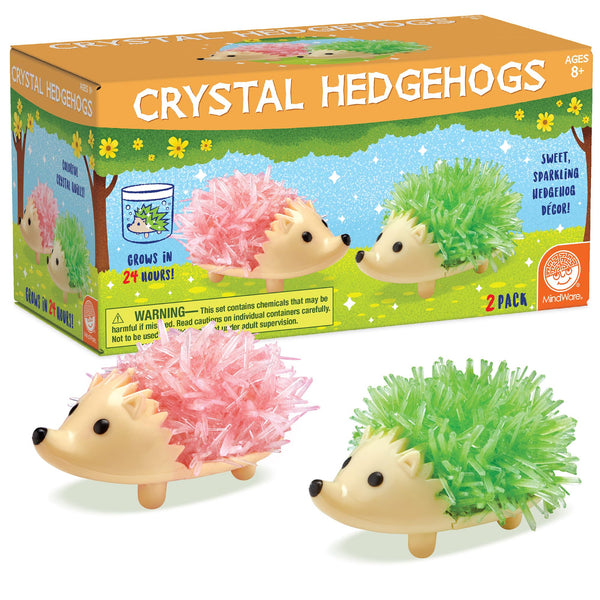 MindWare Crystal Growing Kits: Hedgehogs Bright Colors Set of 2 – Cute ...