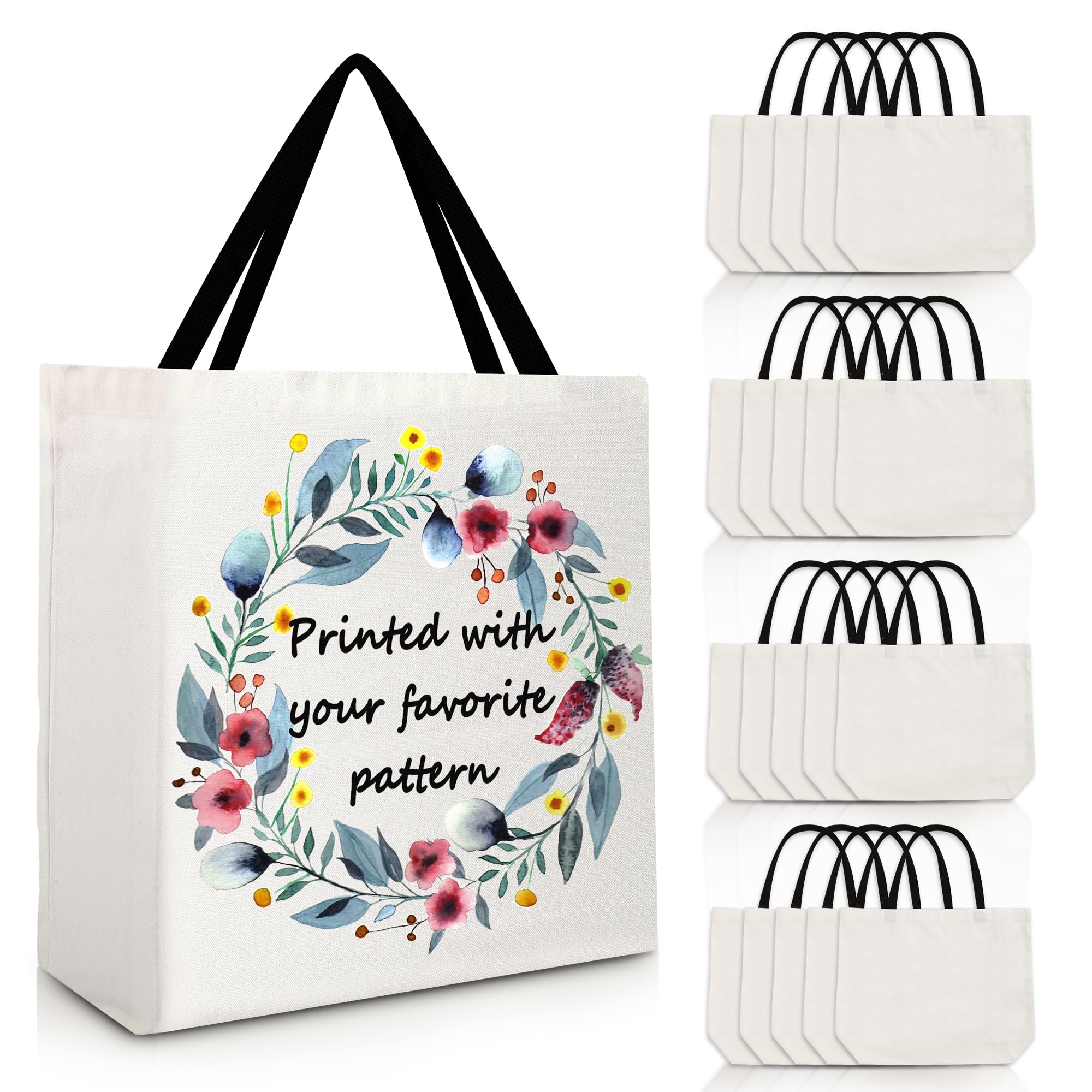 20pcs Sublimation Tote Bags Blanks,Sublimation Blanks Tote Bag ...