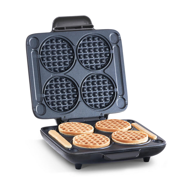DASH Multi Mini Waffle Maker - Four 4” Waffle Molds, Nonstick Waffle I ...