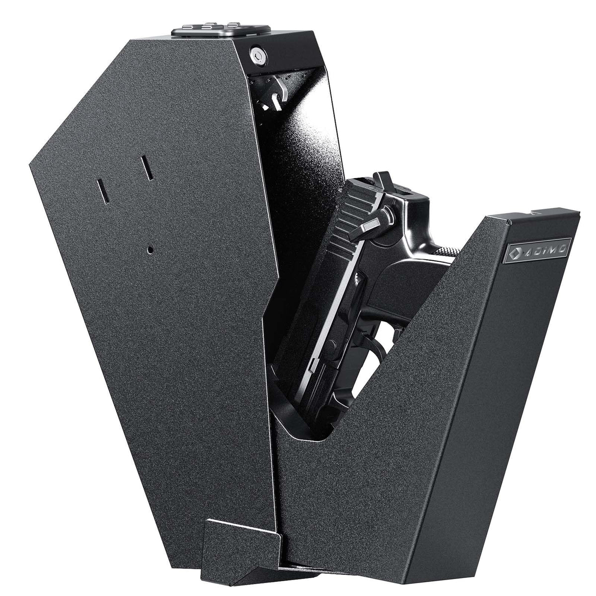 Gun Safe, Biometric Pistol Safe Fingerprint Quick Access Drop Down Sin ...