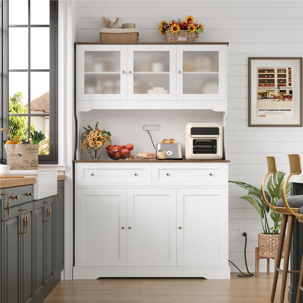 FACBOTALL 71.9" Kitchen Pantry Cabinet, Tall Storage Cabinet, Kitchen ...