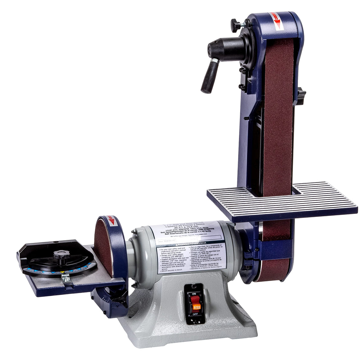 PALMGREN 9681061-2" x 42" Belt, 6" Disc Combination Finishing Machine ...