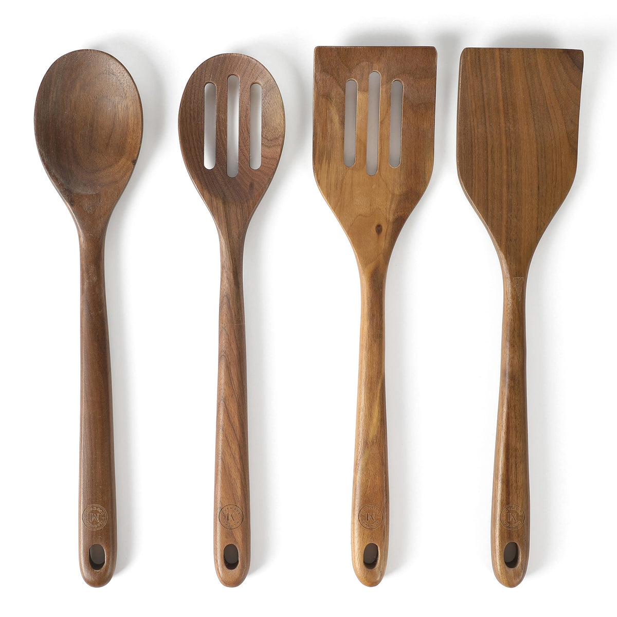 Martha Stewart Bainford 4-Piece Wooden Kitchen Tool Set - Walnut ...