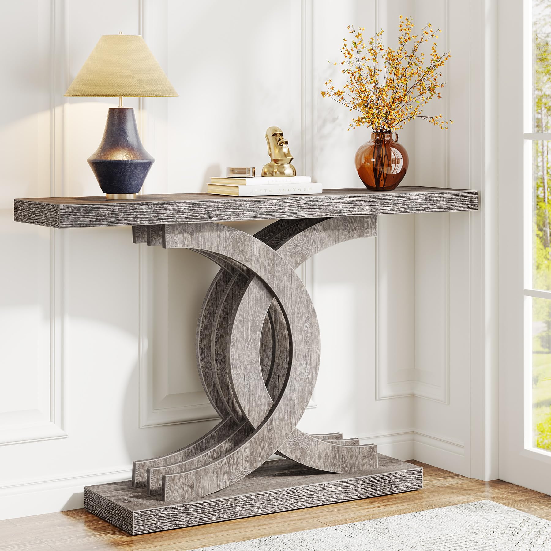 Tribesigns Console Tables Modern Farmhouse 39-inch Entryway Table with ...