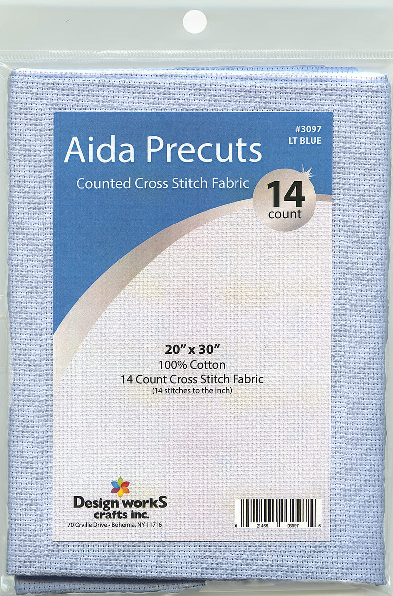 Design Works Crafts Light Blue Aida Fabric – WoodArtSupply