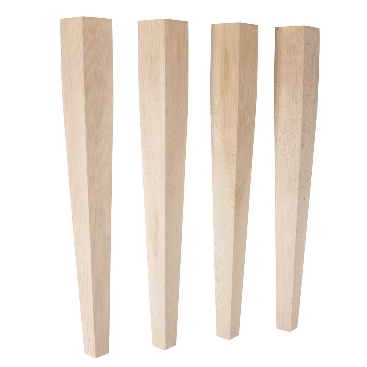 CAROLINA LEG CO. Maple Tapered Dining Legs - Handmade in USA - 3 x 3 x ...