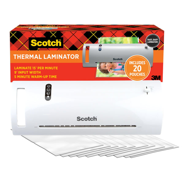 Scotch TL902VP Thermal Laminator, 1 Laminating Machine, White, Laminat ...
