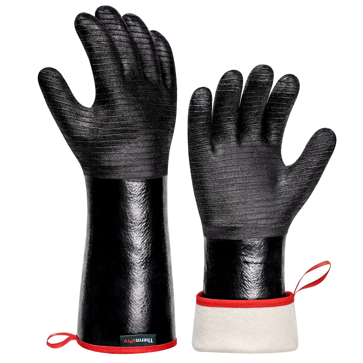ThermoPro BBQ Gloves Oven Gloves, 932°F Heat Resistant Gloves for Cook ...