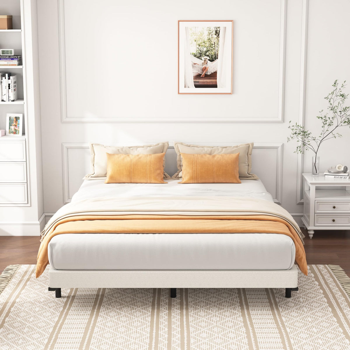 Seiugaga Box Spring Full Size Bed 6 Inch - Heavy Duty Box Spring Mattr ...