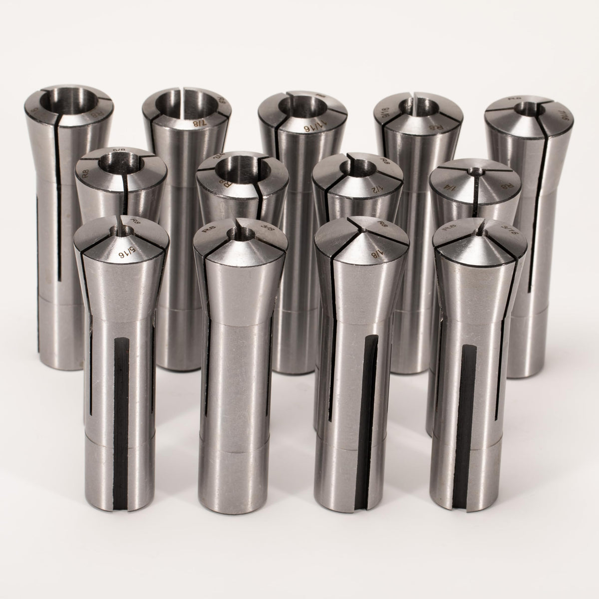 MACHALLY Precision R8 Collet Set, 13pcs, 1/8