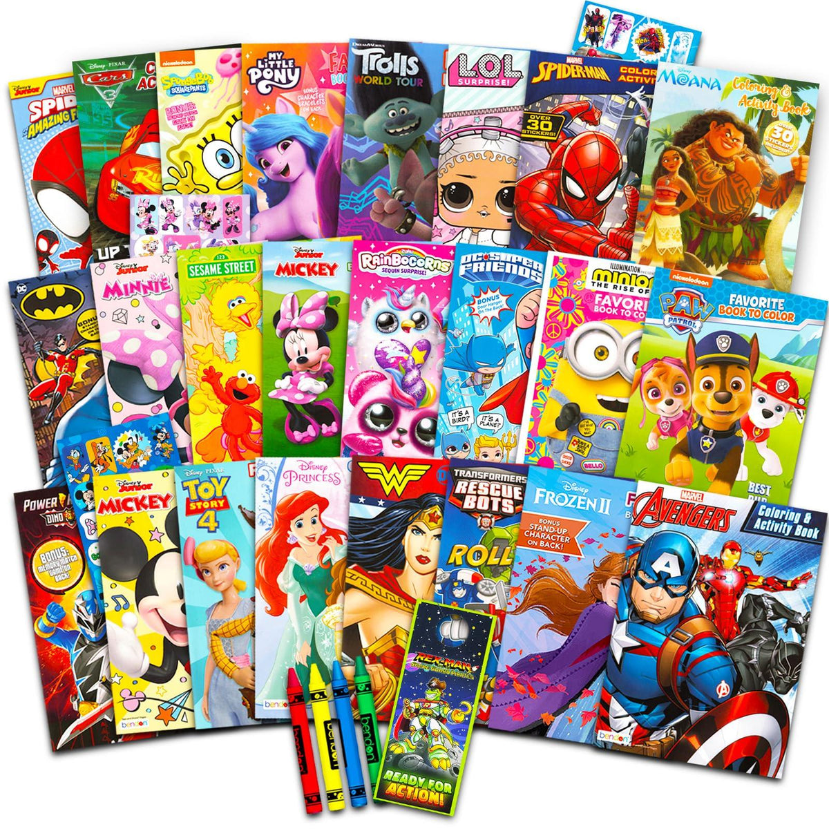 24 Bulk Coloring Books for Kids Ages 4-8 - Assorted 24 Licensed Colori ...