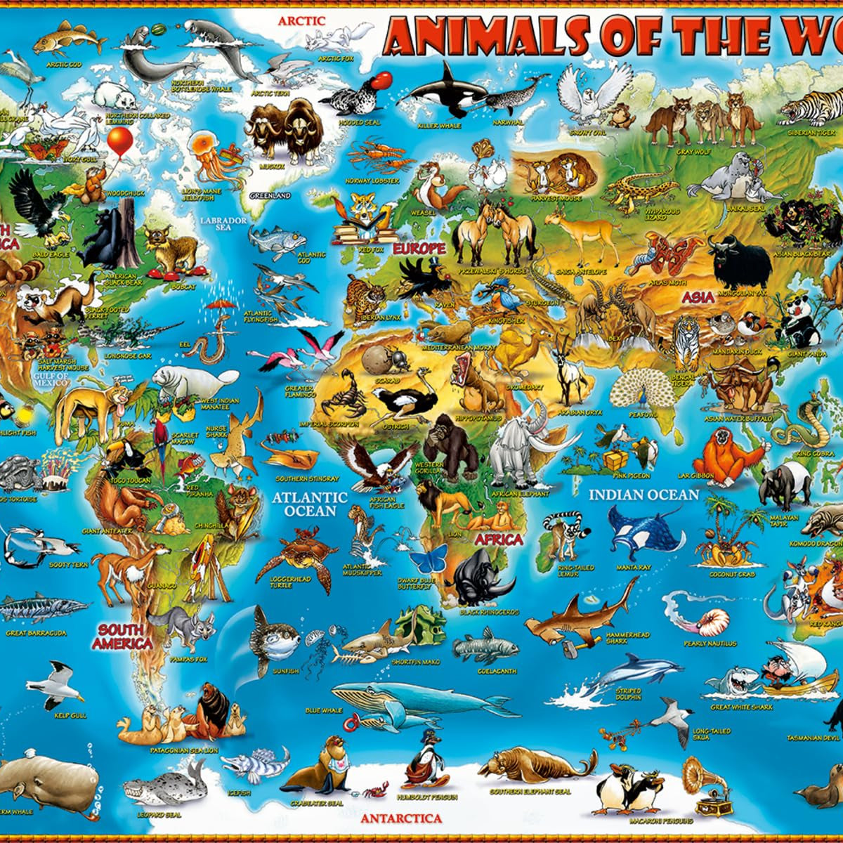 Ravensburger Animals of The World 300 Piece XXL Jigsaw Puzzle forKids ...
