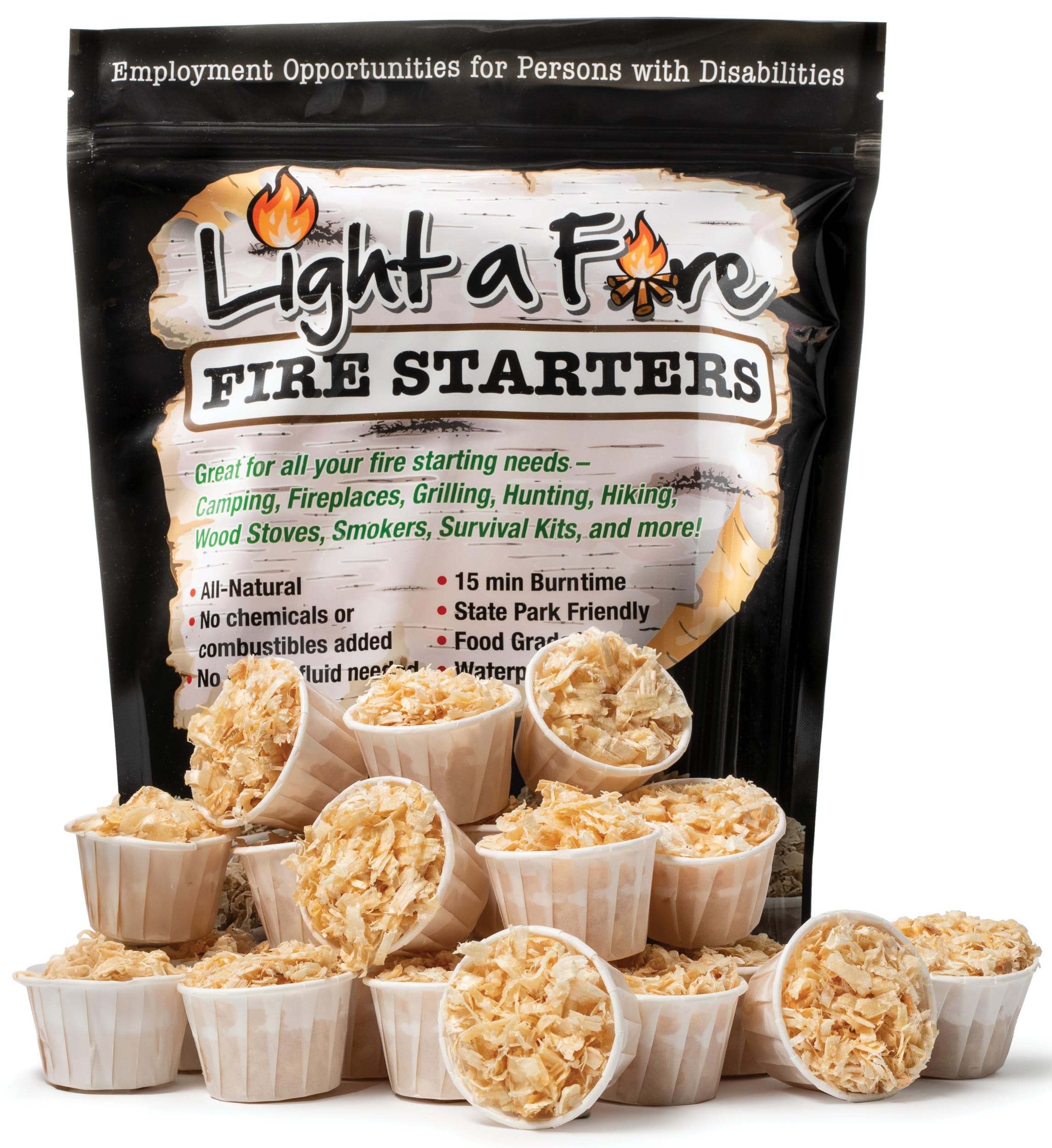 Superior Trading Fire Starter Pods in Resealable Packs - Fire Starters ...