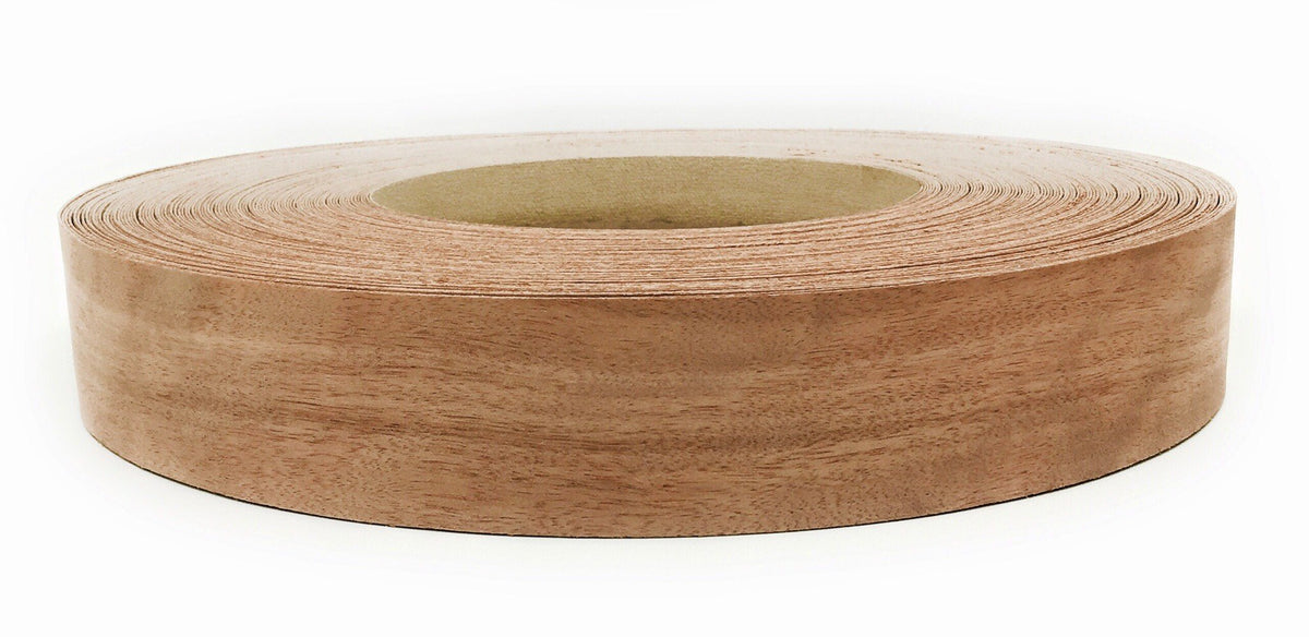 Edge Supply Brand Mahogany 2" x 25' Roll Preglued, Wood Veneer Edge Ba ...