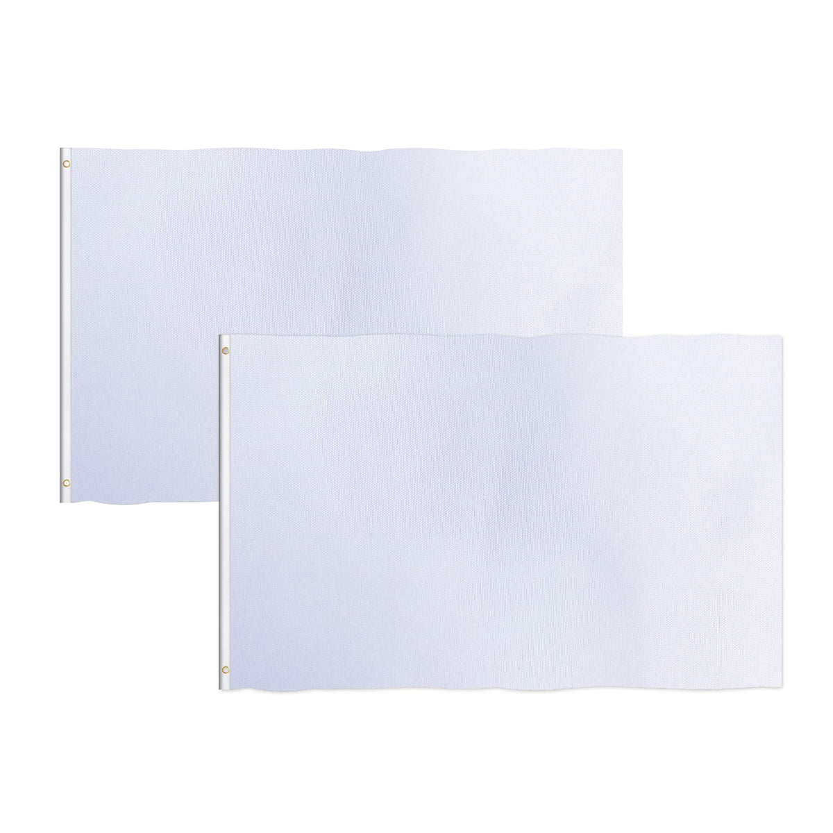Consummate Solid White Flag 3x5 Foot Plain White Blank Flags Banner Po ...
