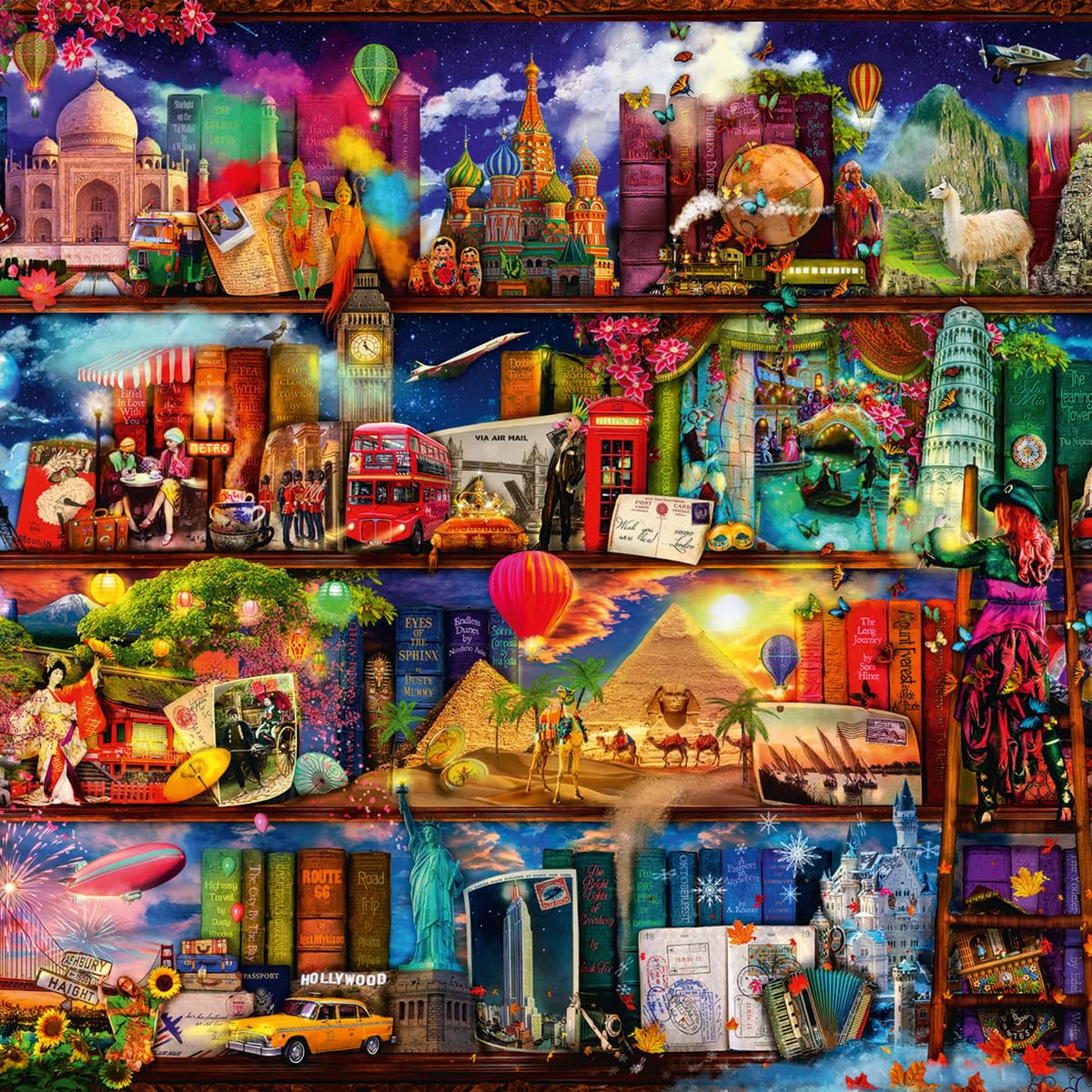 Ravensburger World of Books Puzzle - 2000-Piece Jigsaw Game | Premium ...
