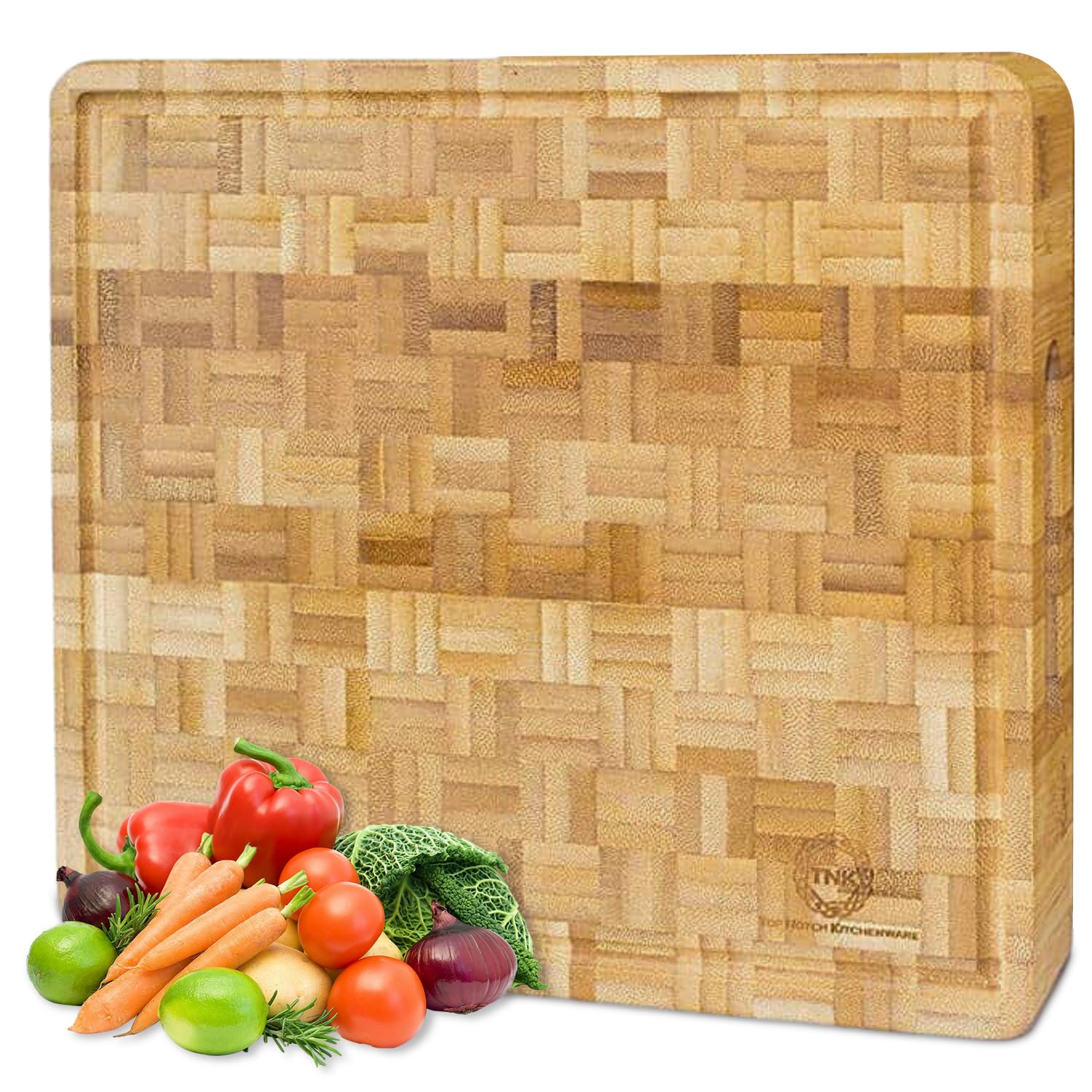 Small End Grain Bamboo Cutting Board | Professional, Butcher Block ...