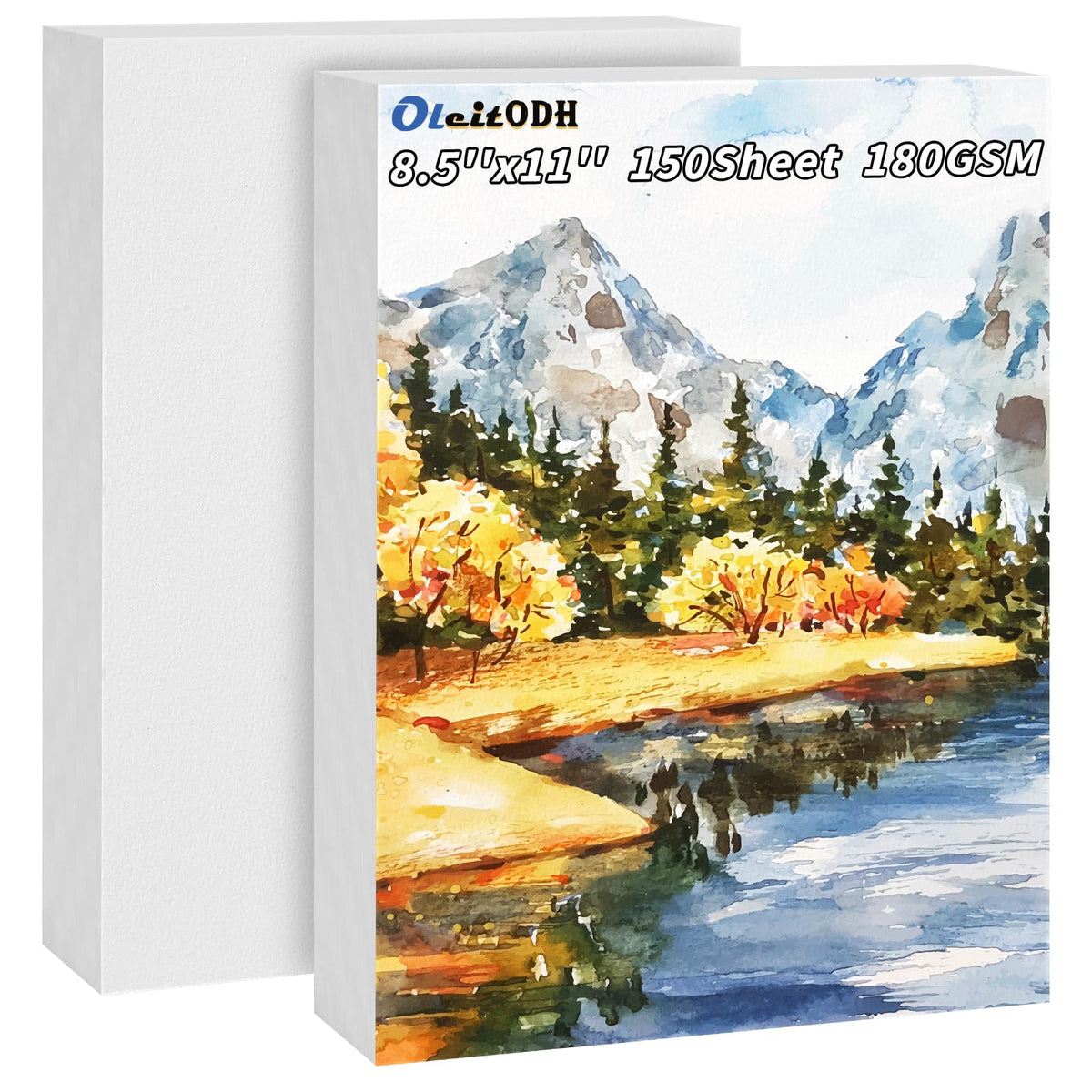 150 Sheets Watercolor Paper Bulk,White Water Color Paper for Kids Chil ...