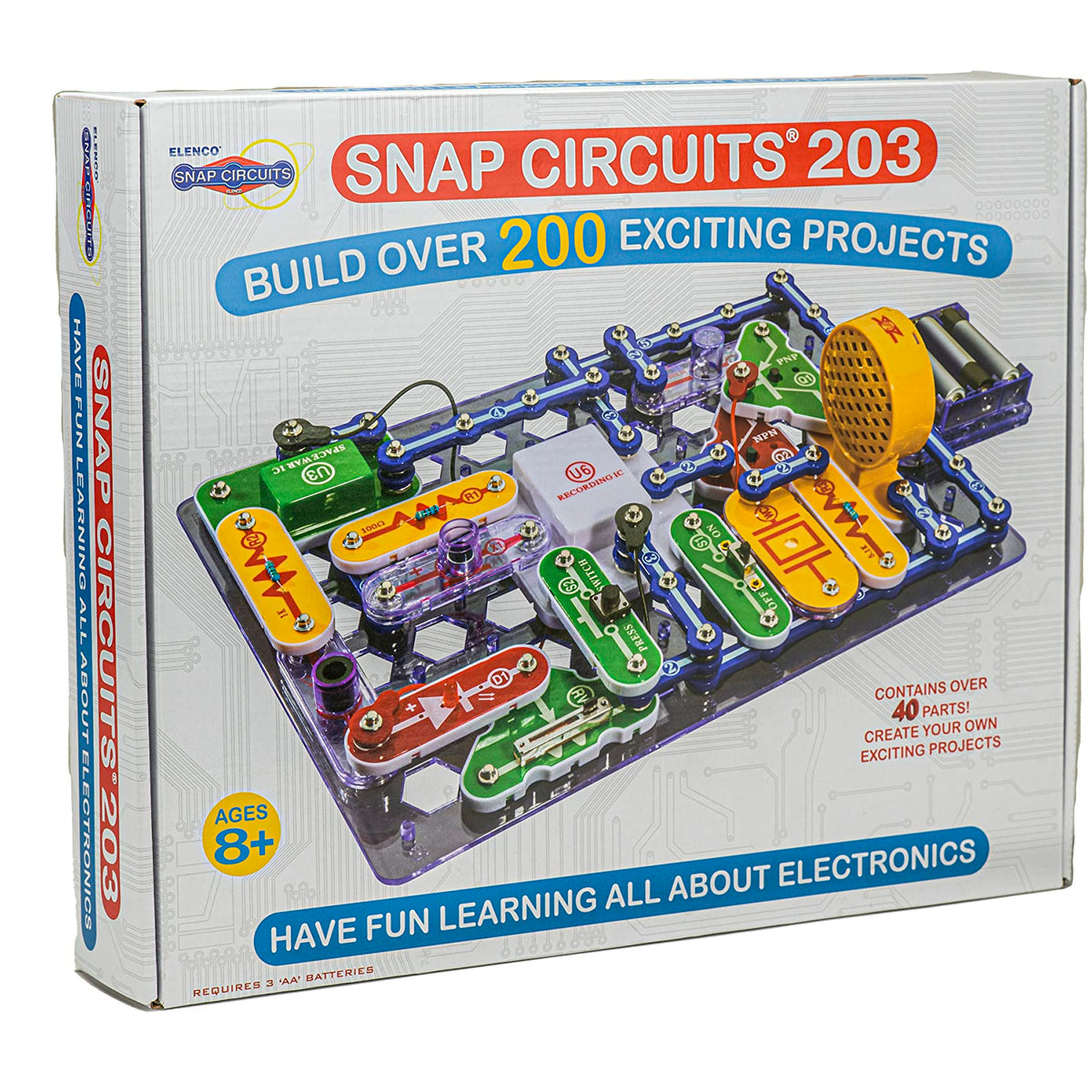 Snap Circuits 203 Electronics Exploration Kit | Over 200 STEM Projects ...