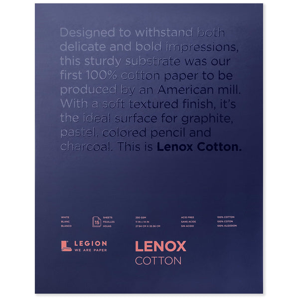 Legion Lenox 100 Pad L21-LEN250WH11114, 11 X 14 Inches, Off-White, 15 ...