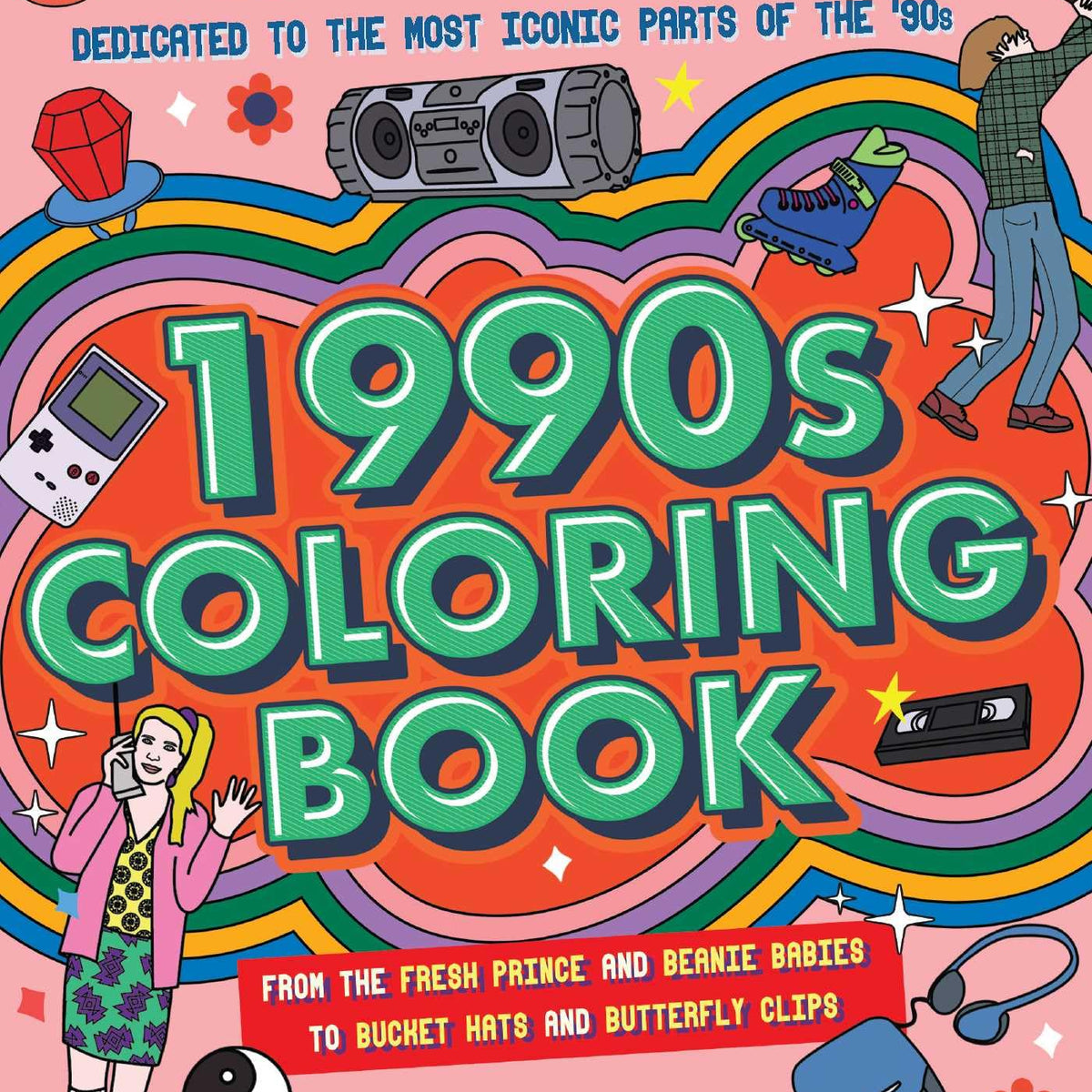 The 1990s Coloring Book: A Nostalgia-Packed Coloring Book Dedicated to ...