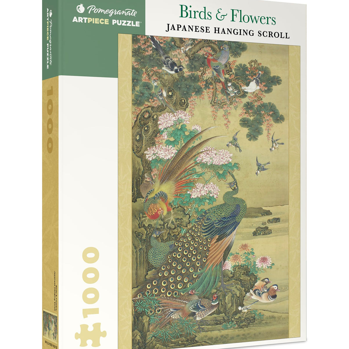 Birds & Flowers: Japanese Hanging Scroll 1000-Piece Jigsaw Puzzle ...