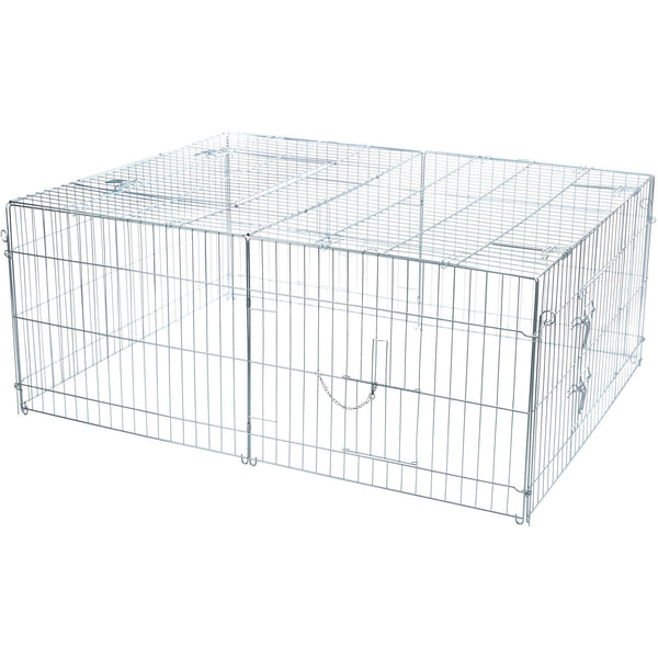 TRIXIE Rabbit Cage - 34 cu. ft., Outdoor Pen Extends Rabbit Hutch and ...