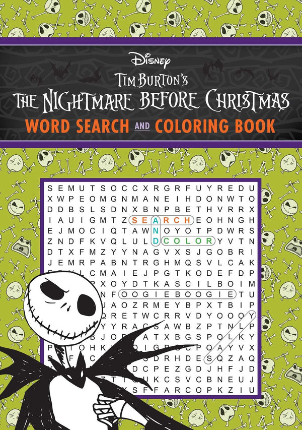 Disney Tim Burton's The Nightmare Before Christmas Word Search and Col ...