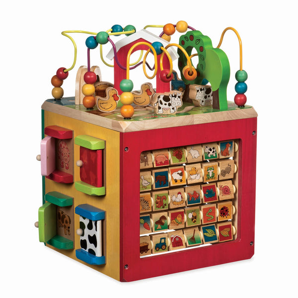 Battat - Activity Cube With Farm Theme - Educational Wooden Toys For T ...