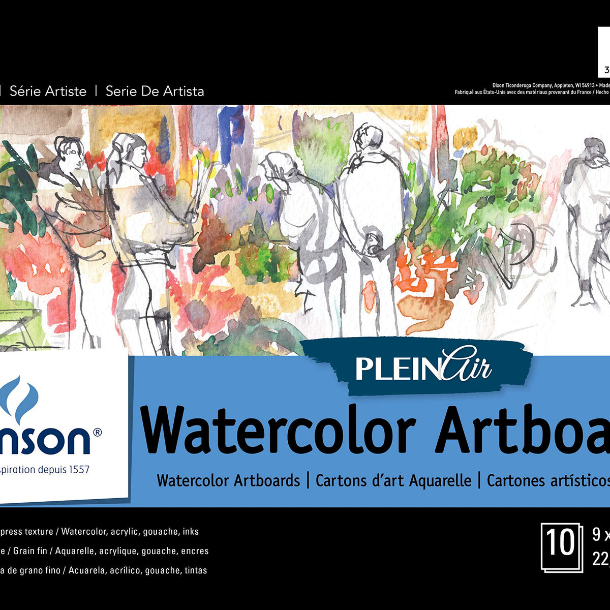 Canson Artist Series Plein Air Watercolor Paper, Fold Over Art Board ...