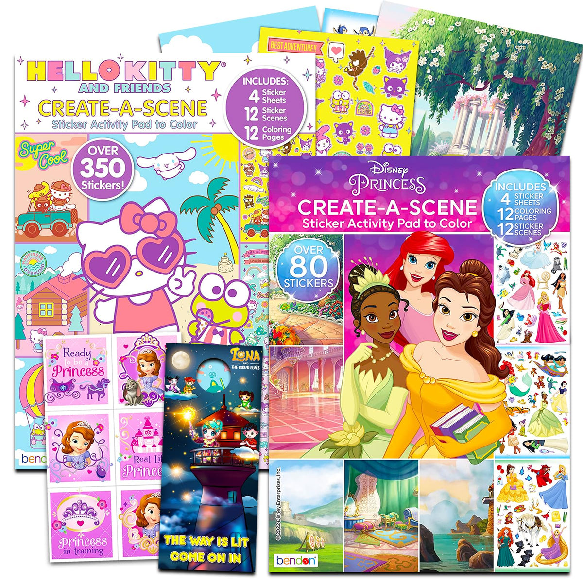 Create a Scene Sticker Activity Books for Girls - Bundle with 2 Sticke ...