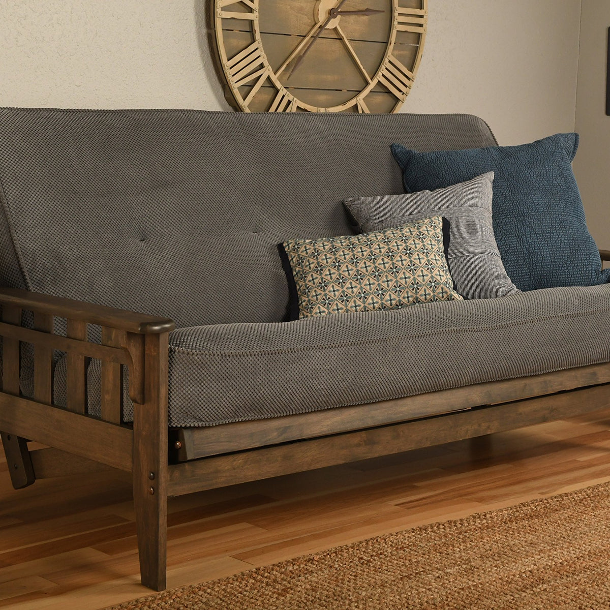 Kodiak Furniture Tucson Full Size Futon Set, Marmont Thunder ...