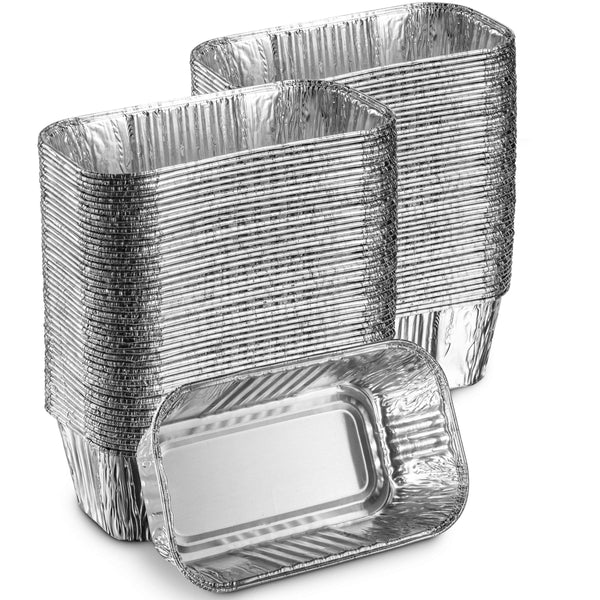 MontoPack Aluminum Mini Disposable Loaf Pans | Deep Half Size 6 x 3.5 ...