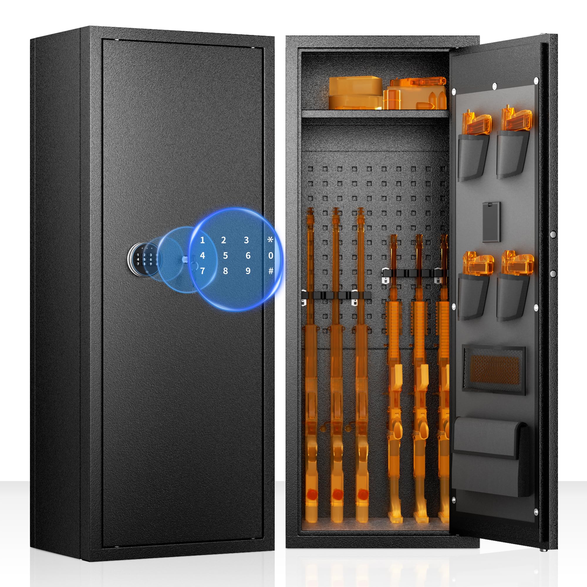 Greenvelly 10-14 Gun Safe for Rifles and Pistols,Quick Release ...